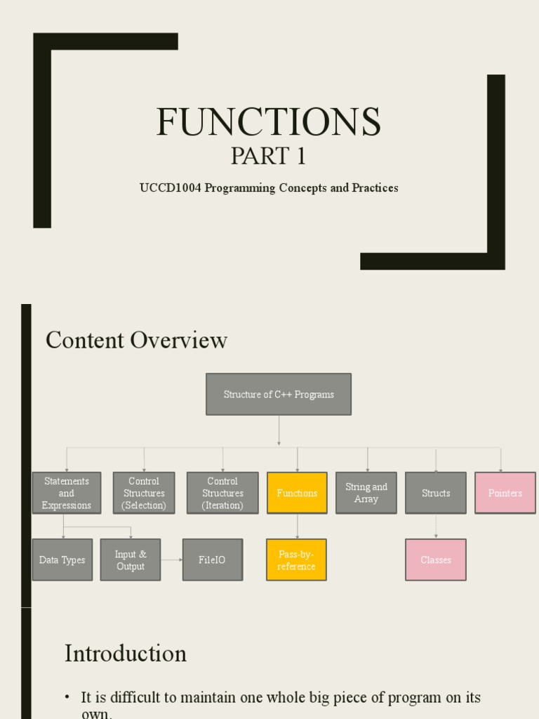 07 Function Part1 Pdf Parameter Computer Programming C 0395