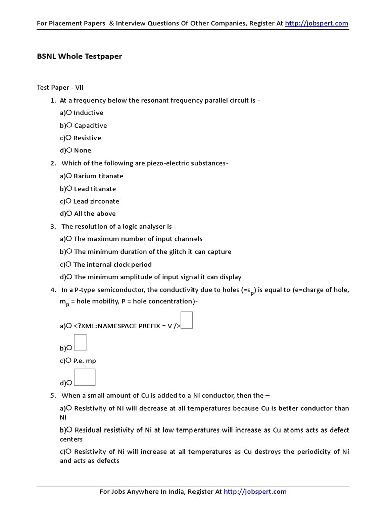 JAO Exam Papers and Solutions PDF | PDF | Amplifier | Transistor
