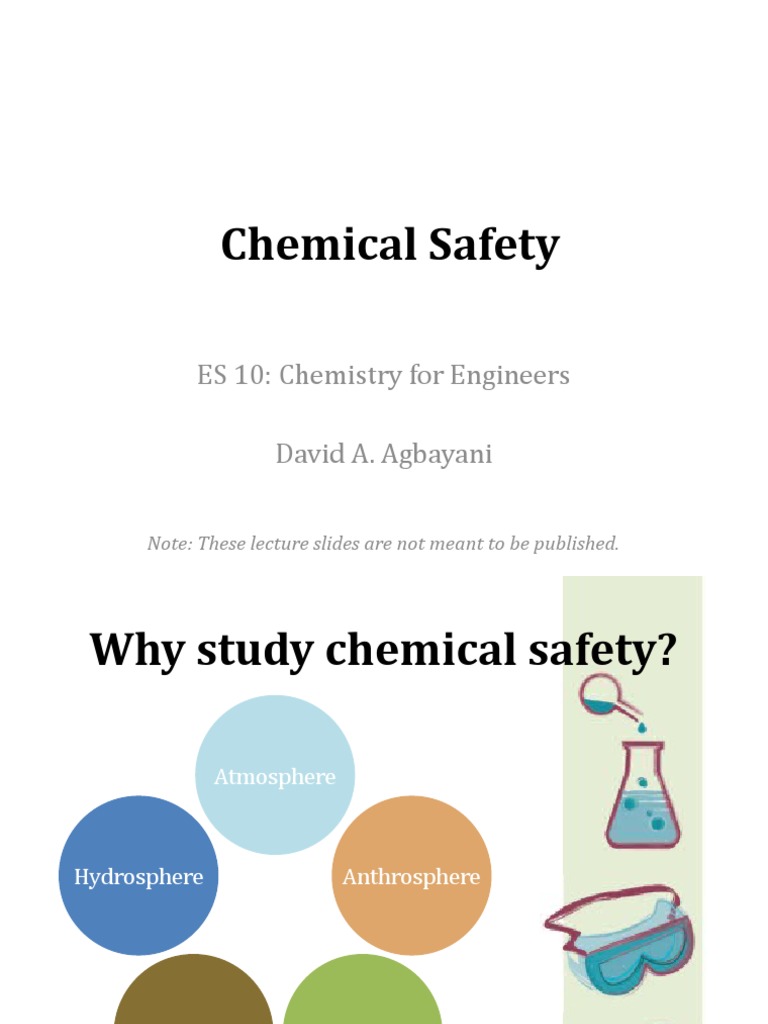 Chemical Safety for Engineers | PDF | Hazards | Sulfuric Acid