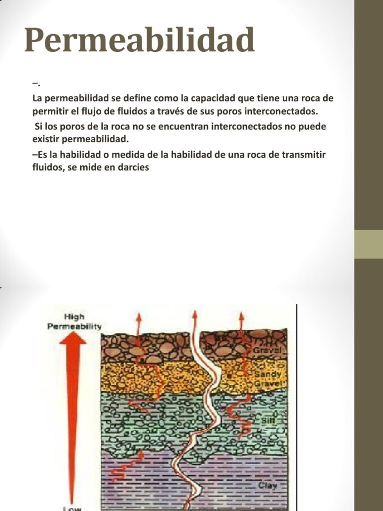 Permeabilidad | PDF | Permeabilidad (Ciencias de la Tierra) | Depósito ...