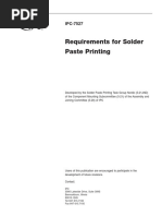 IPC-7527 Paste Printing | PDF | Soldering