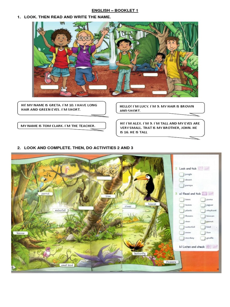 BOOKLET 1 STORYLINE 2 5to Grado | PDF