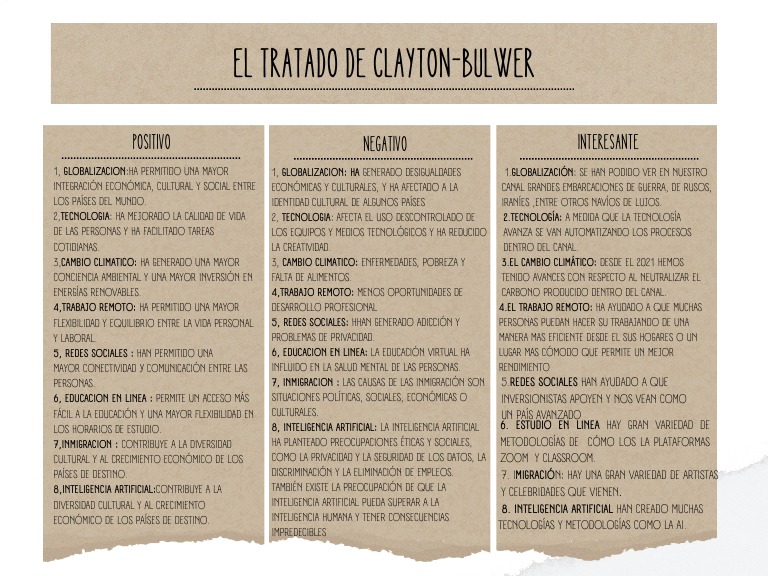 Tratado de Clayton-Bulwer | PDF | Inteligencia artificial ...