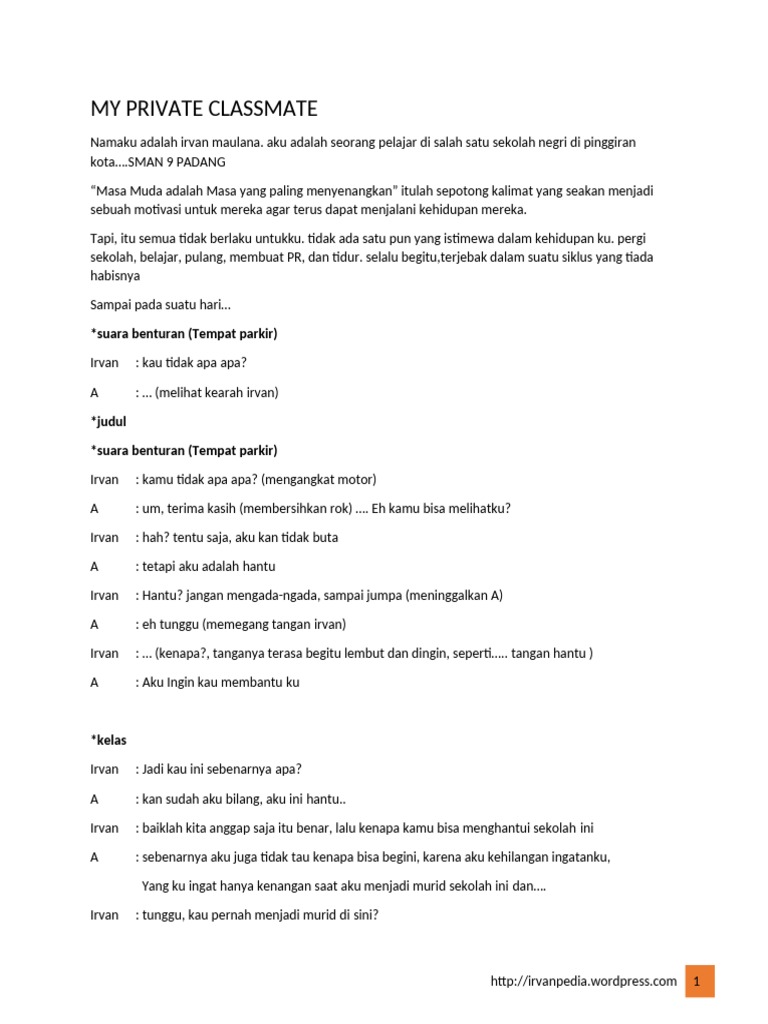 My Private Classmate | PDF