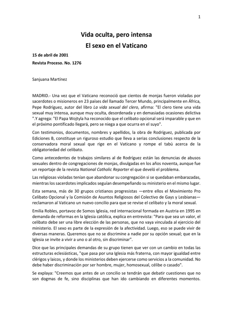 Sexo Vaticano | PDF