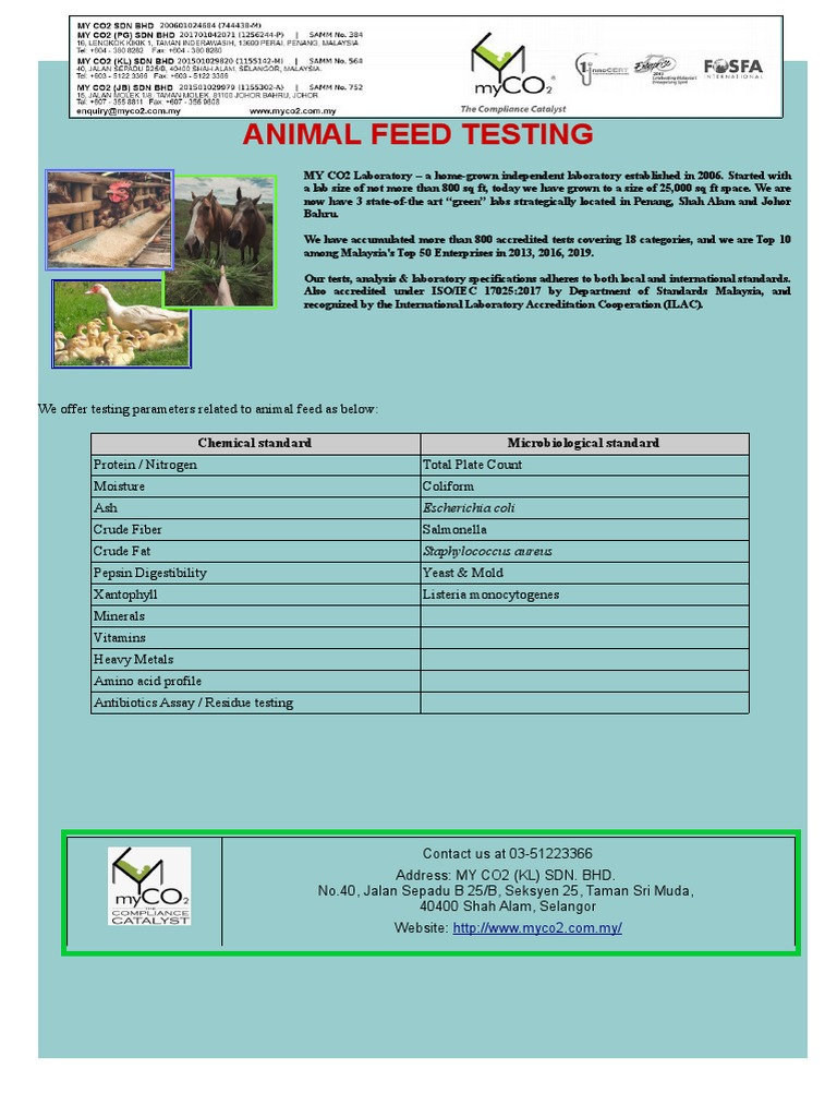 Animal Feed Package | PDF | Microbiology | Biotechnology