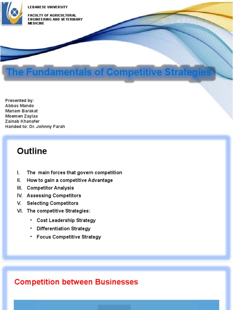 Competitive Strategies in Business | PDF | Strategic Management | Human ...