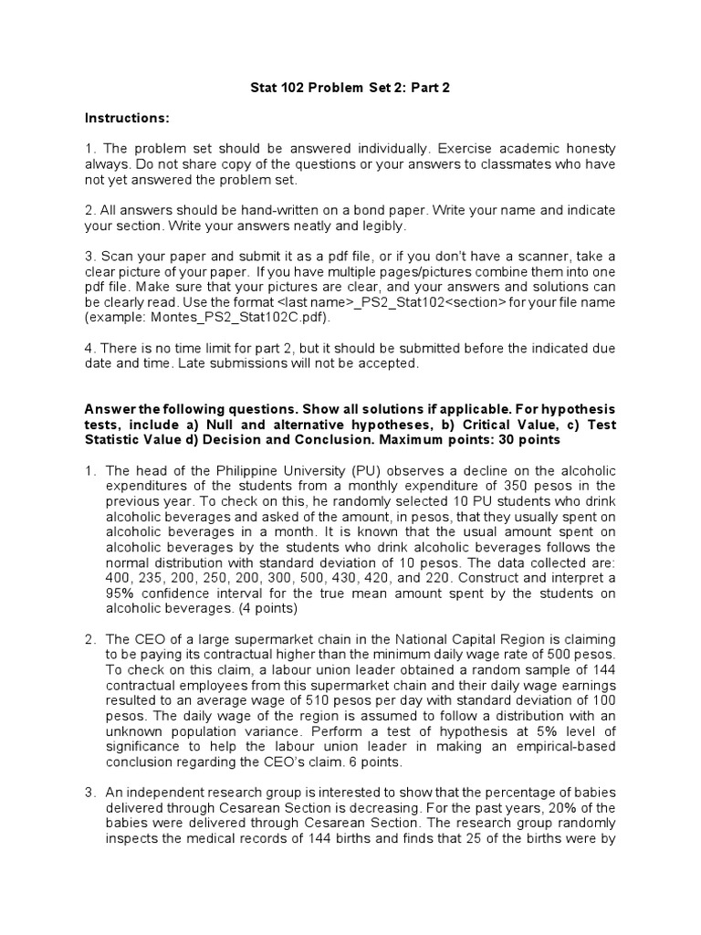 Problem Set 2 - Part 2 | PDF