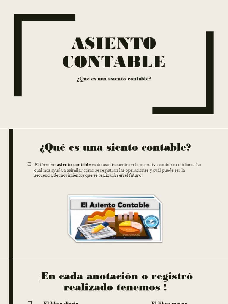 Asiento Contable Administracion | PDF | Hoja de balance | Contabilidad