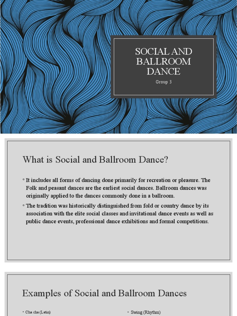 Social & Ballroom Dance Overview | PDF | Art | Lifestyle