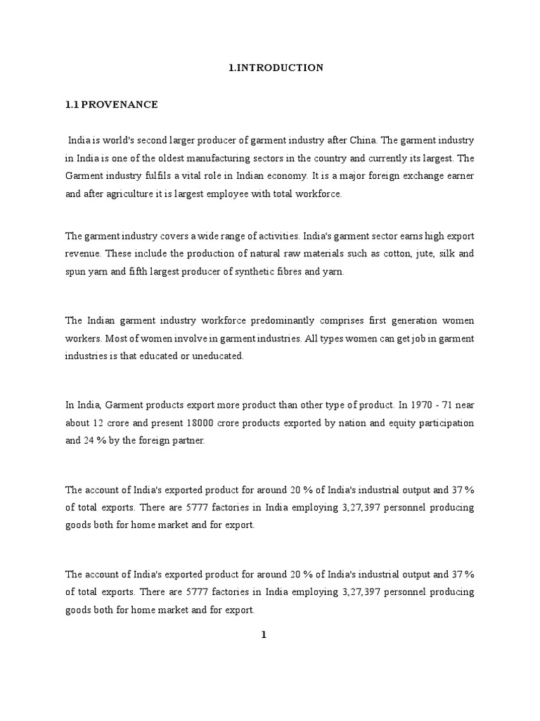 Internship Report 2 | PDF | Clothing Industry | Textiles