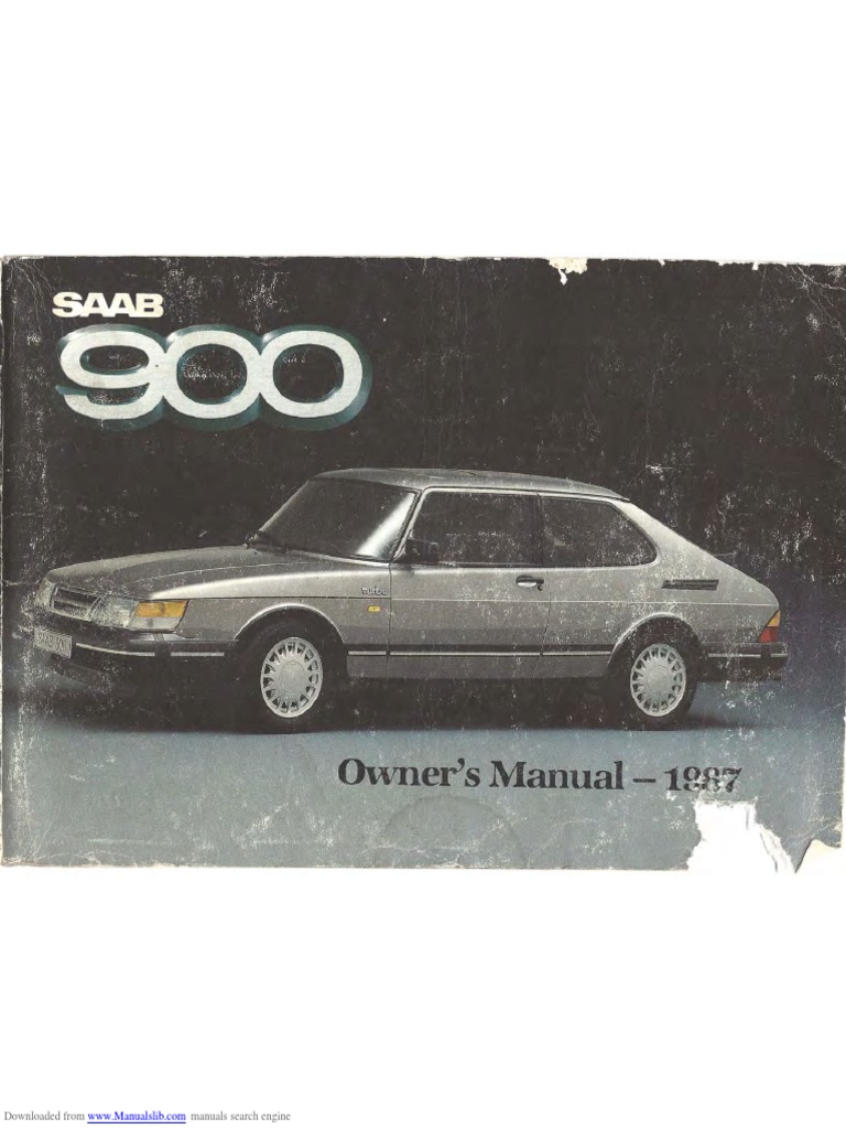 1987 - 900 Saab | PDF | Motor Vehicle | Private Transport