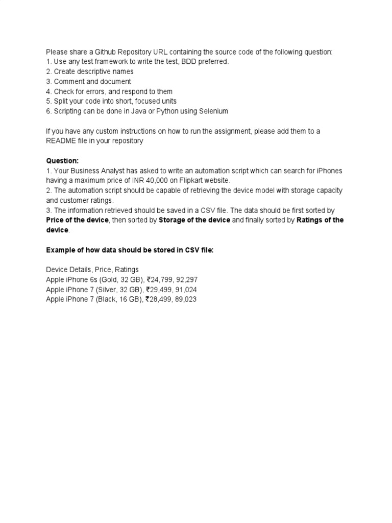 Flipkart Selenium Pdf 