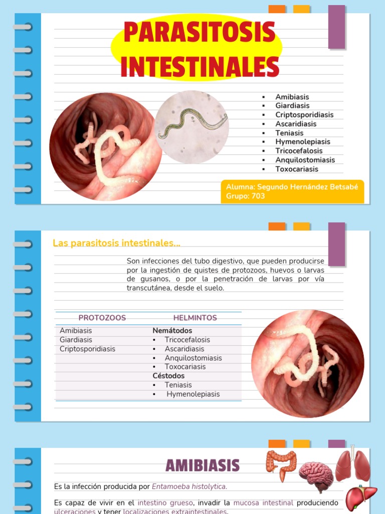 Parasitosis Intestinales | PDF | Diarrea | Medicina CLINICA