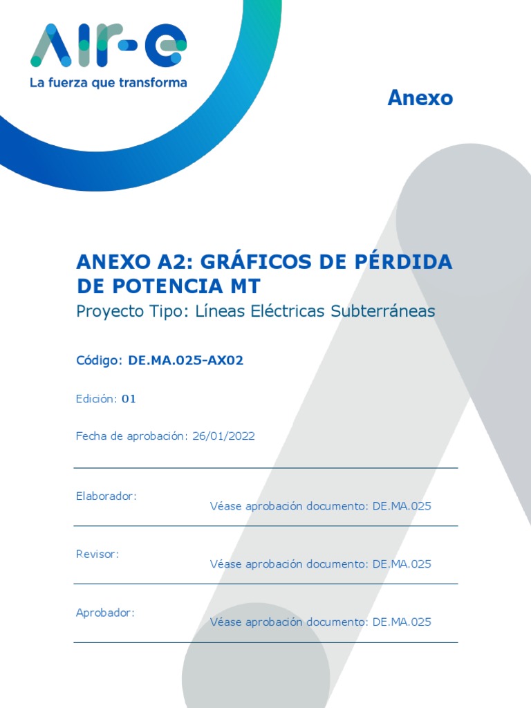 Anexo A2 Graficos Perdida Potencia MT Air e | PDF