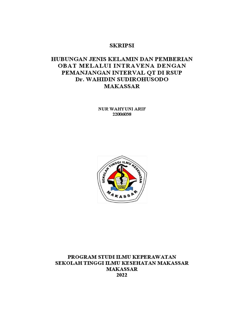 Uji Turnitin - Skripsi Nur Wahyuni Arif - 22006038 | PDF