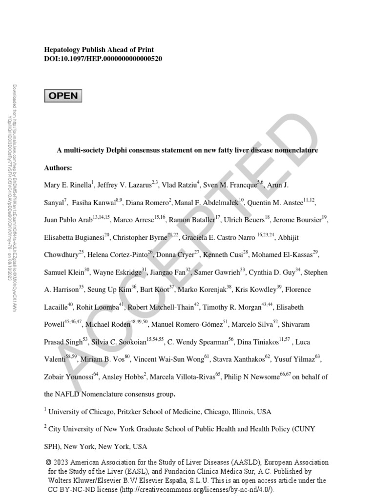 A Multi Society Delphi Consensus Statement On New.488 | PDF | Medicine ...