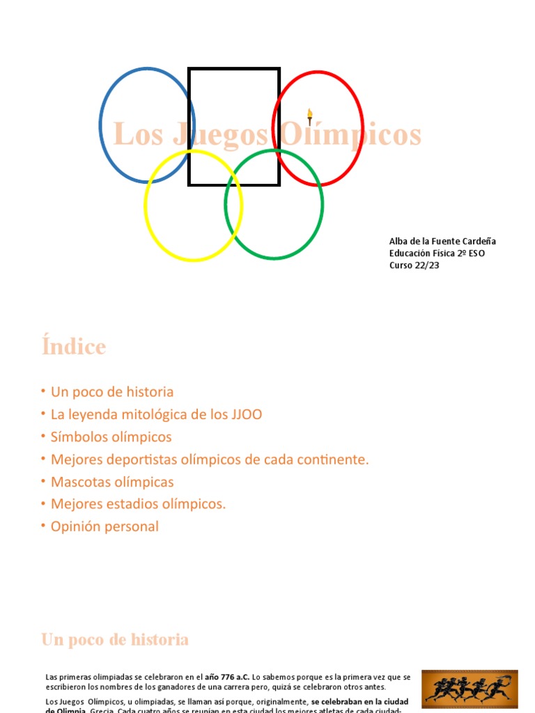 Los Juegos Olímpicos | PDF | Estadio | Juegos olímpicos
