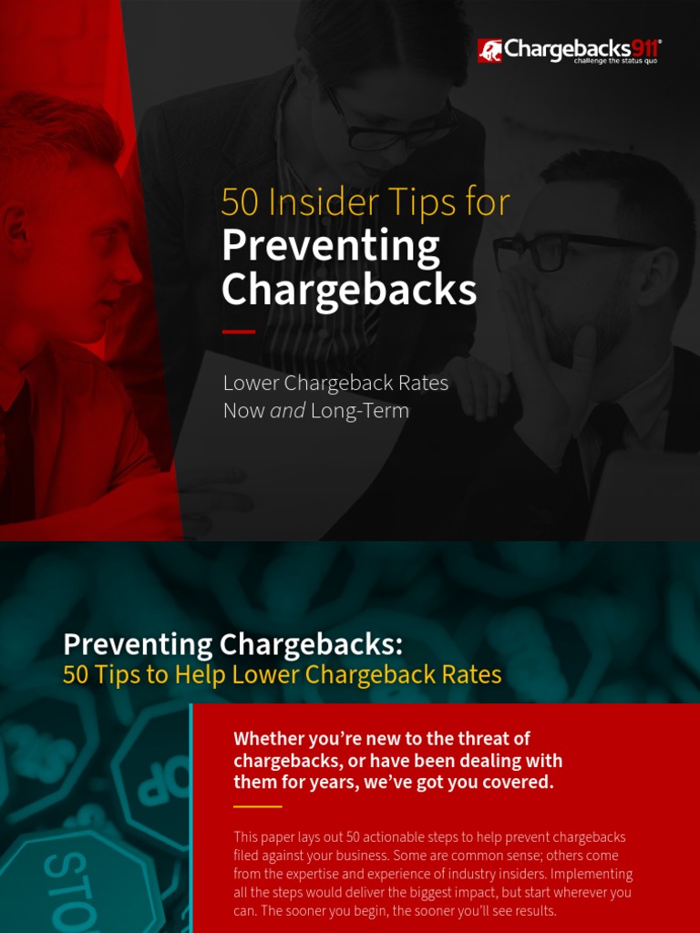50TipsPreventingChargebacks Chargebacks911 | PDF | Business | Service ...