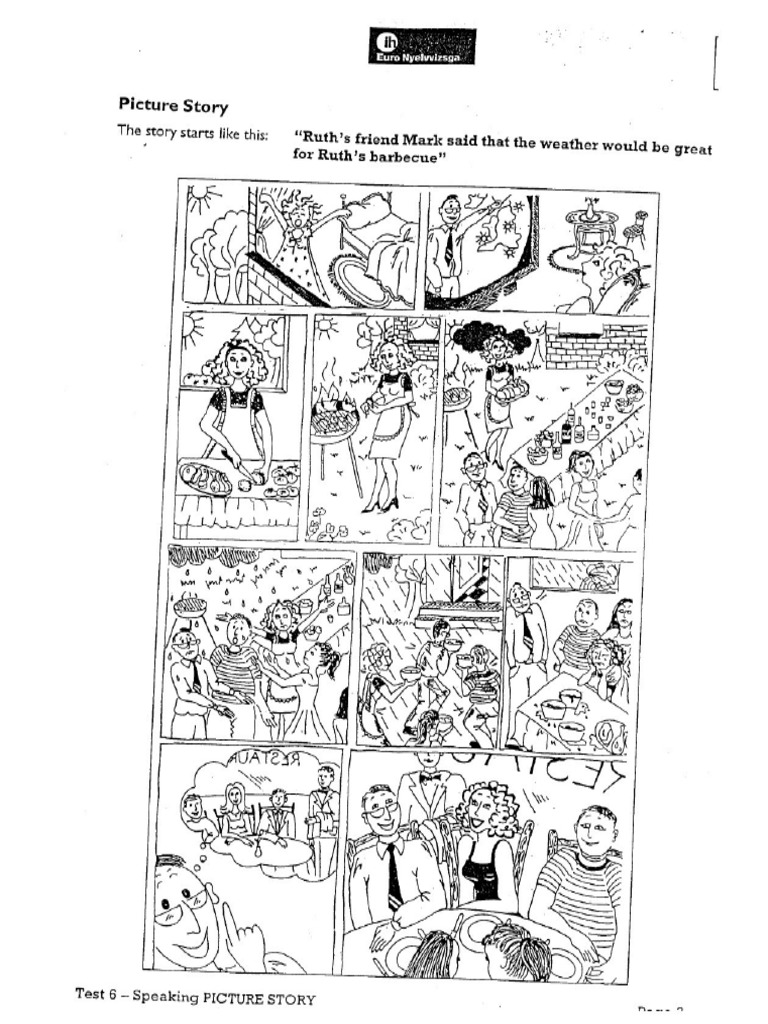 Euro Exam - Speaking Tests - Picture Story B2 | PDF