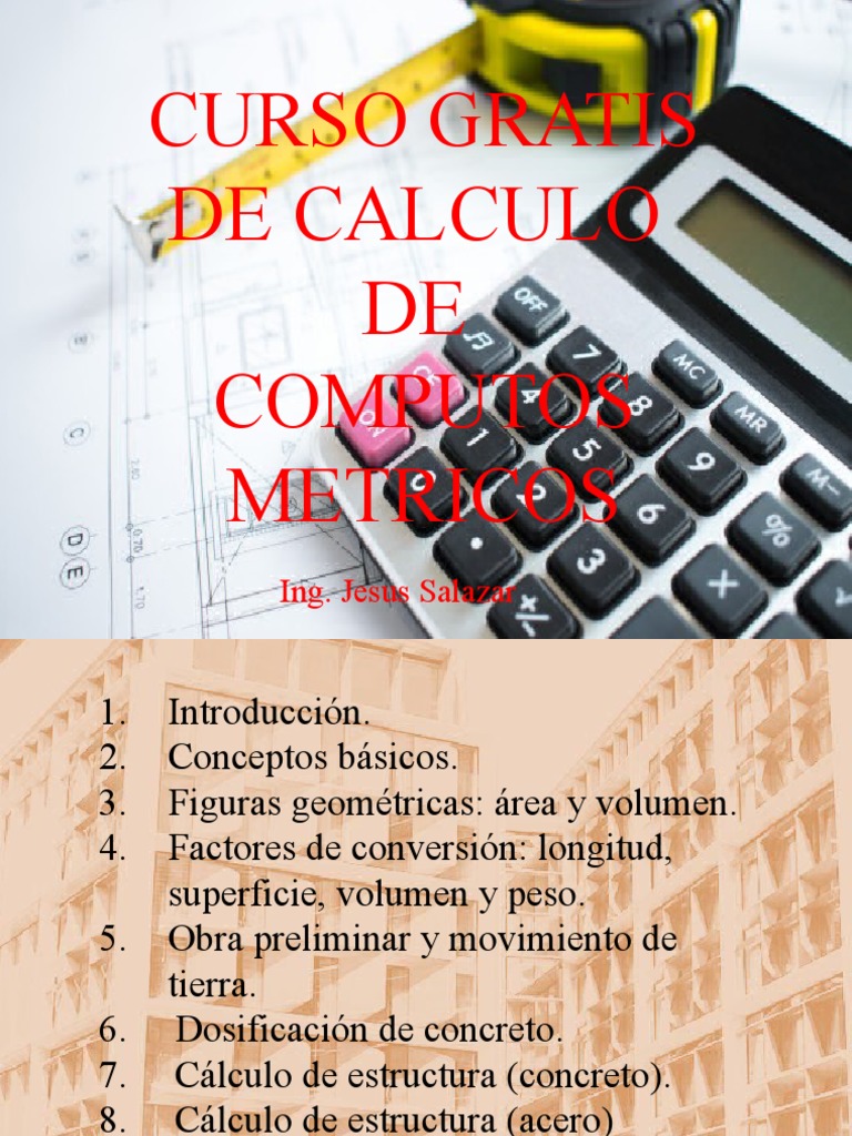 Calculo de Materiales de Construcción de Una Vivienda - Curso de ...