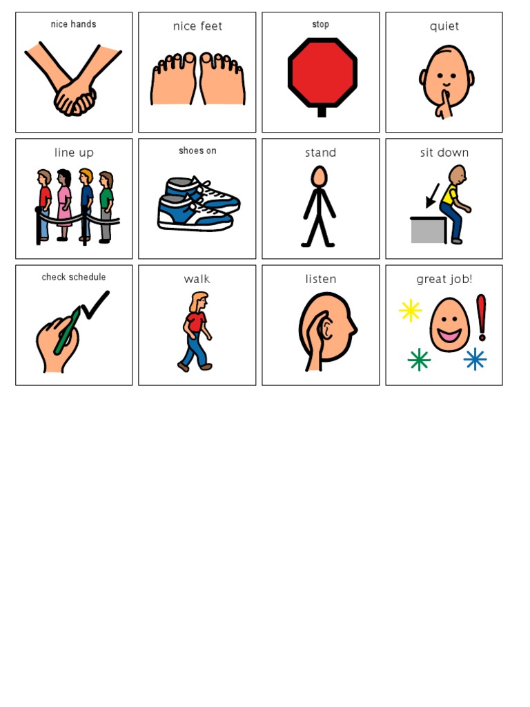 Visual Cue Cards | PDF