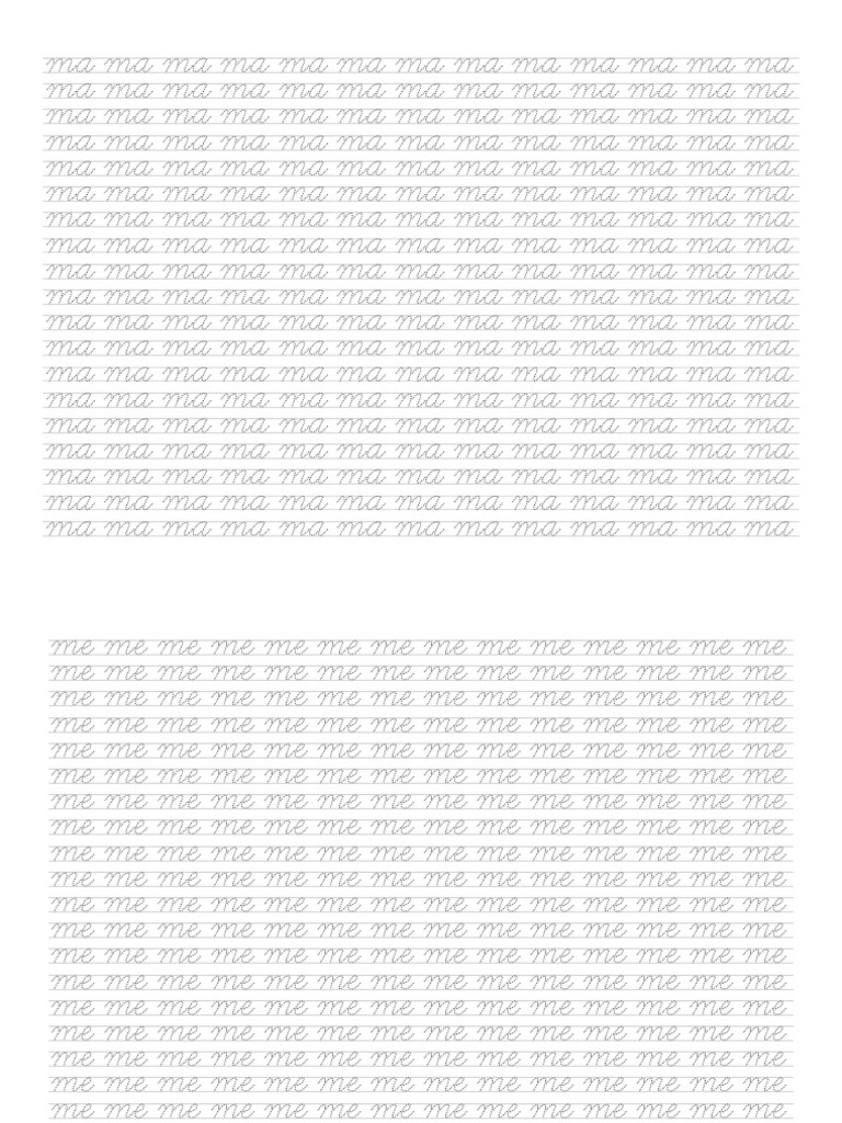 Trazos Ma Me Mi Mo Mu Pa Pe Pi Po Pu Mod | PDF