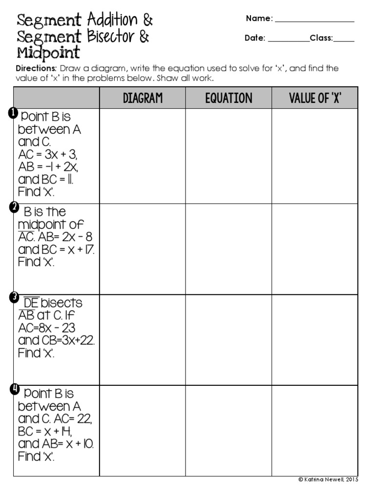 1.05 - Segment Cut and Paste Activity | PDF | Elementary Geometry ...