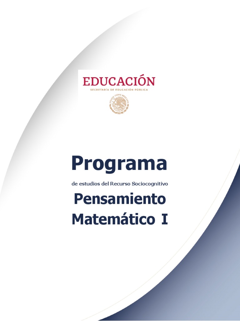 Pensamiento Matematico I - 2c | PDF | Evaluación | Matemáticas