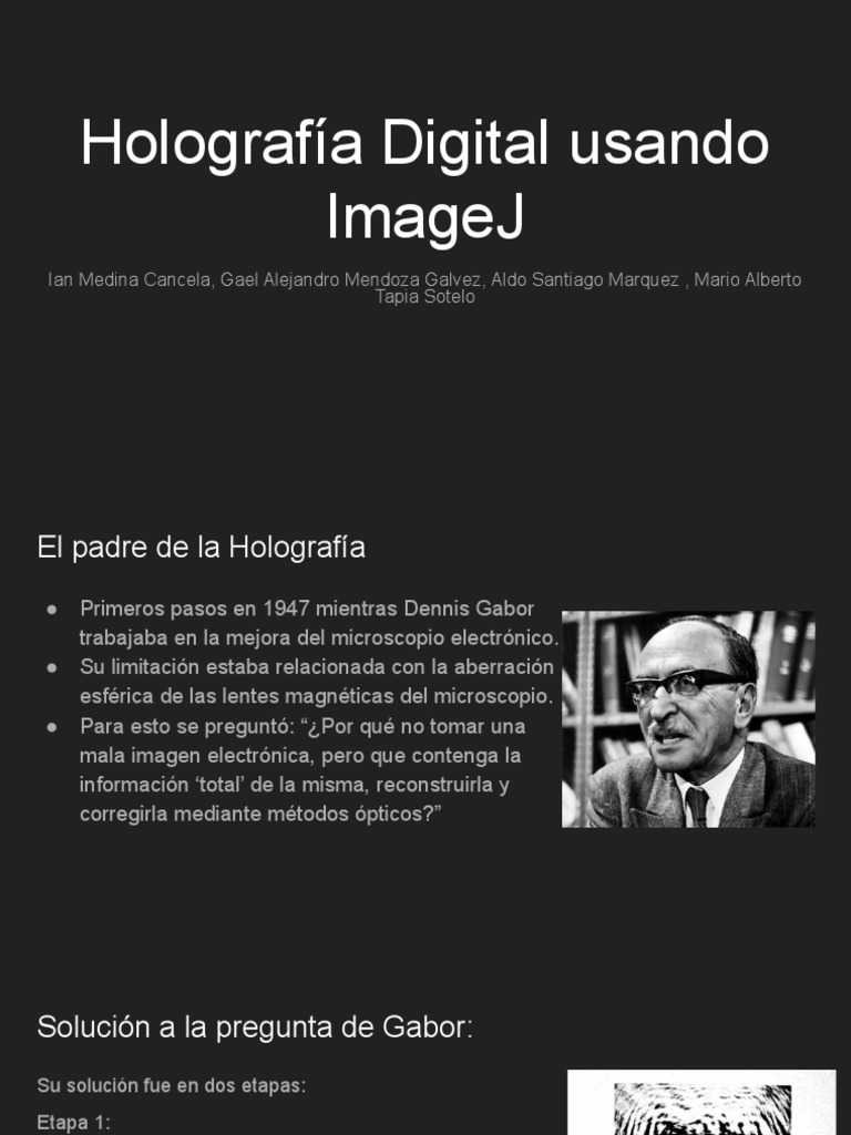 Holografia Digital Usando ImageJ | PDF | Holografía | Óptica