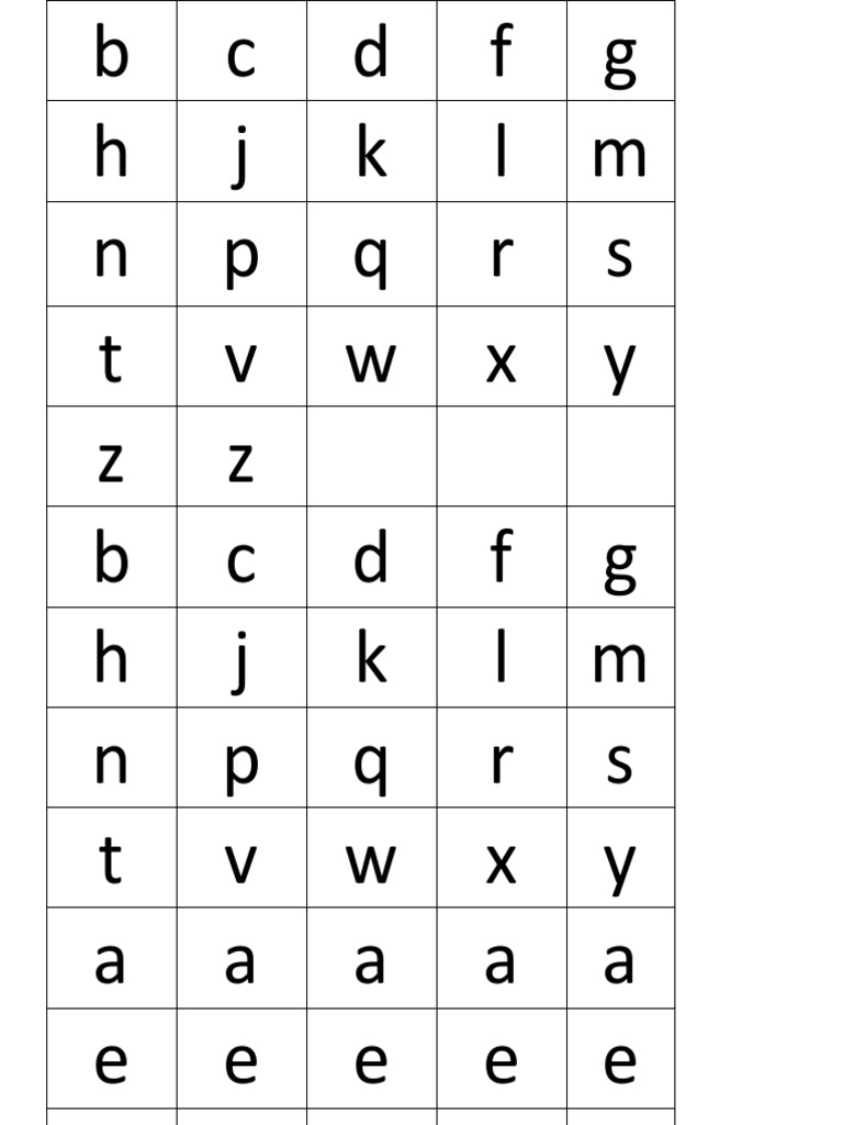 Letter Tiles Printables | PDF