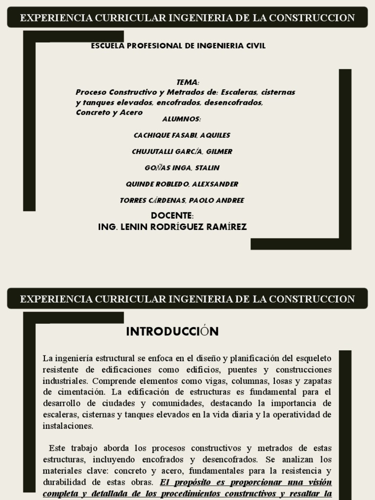 Procesos Constructivos en Ingeniería Civil | PDF | Hormigón | Agua