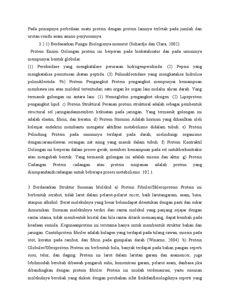 Klasifikasi Protein | PDF