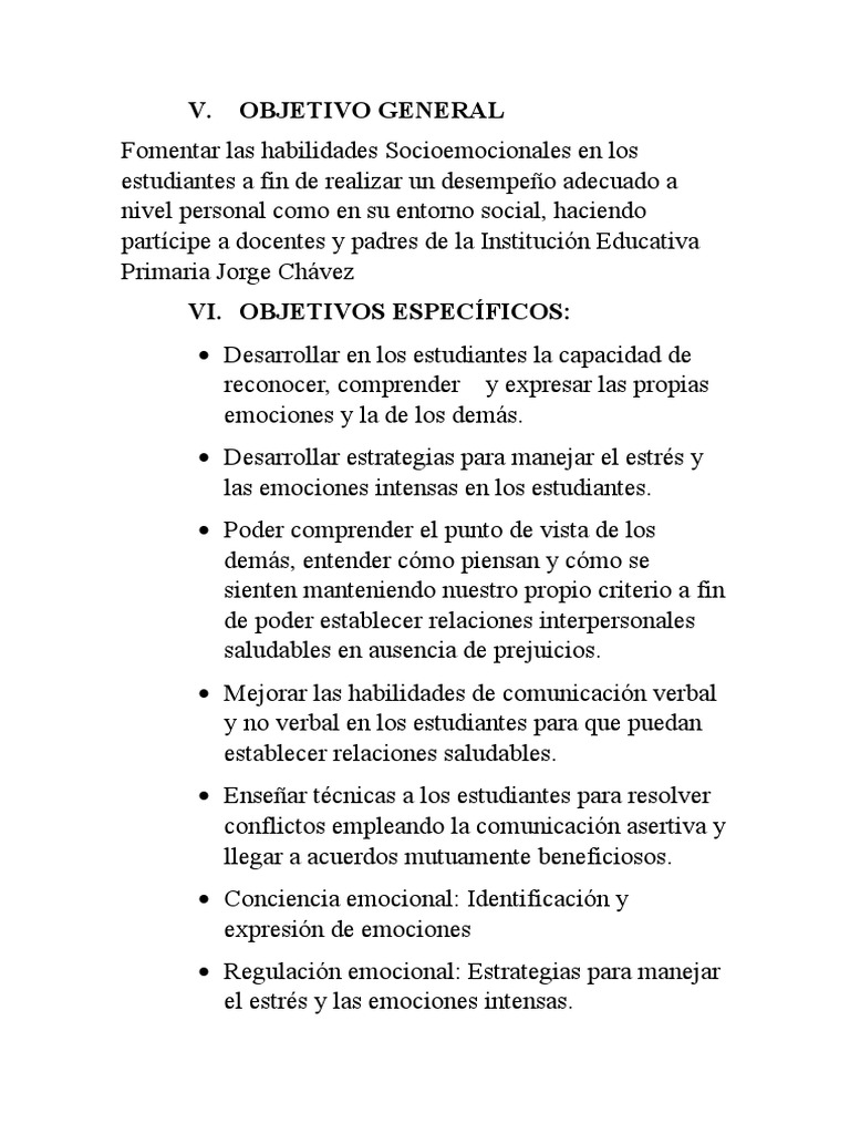 Fomento de Habilidades Socioemocionales | PDF