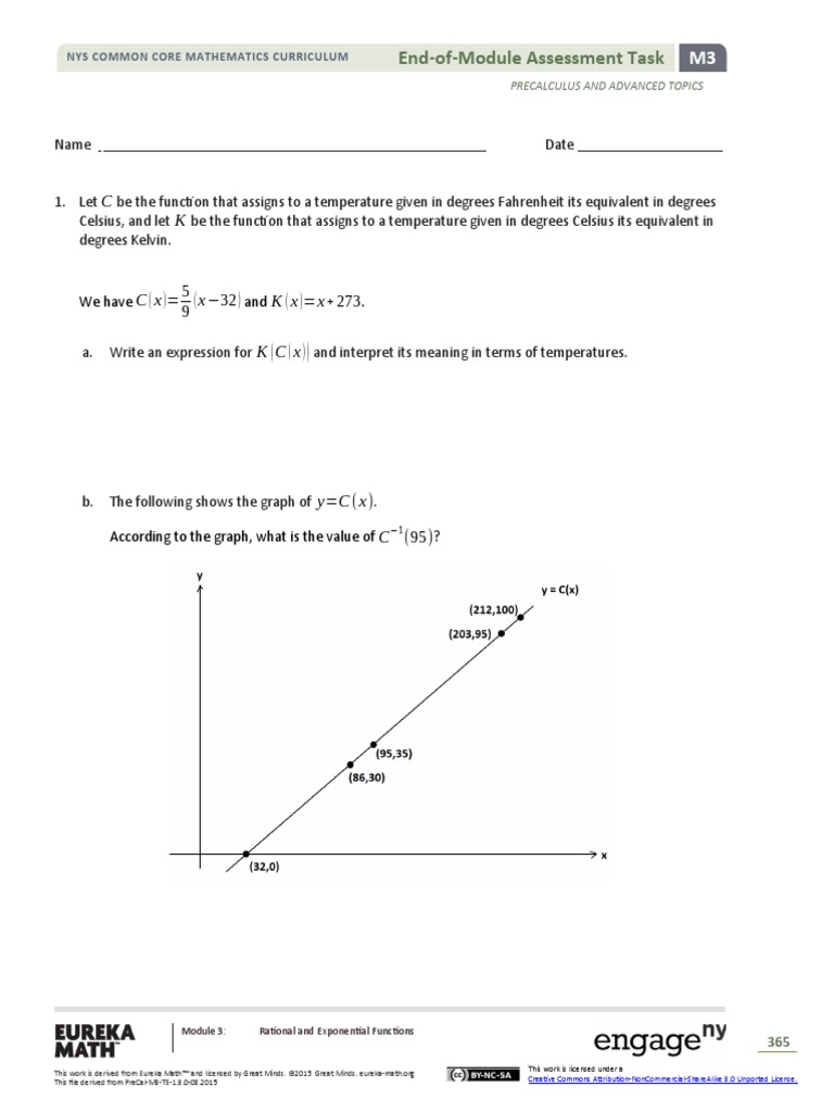 Precalculus m3 End of Module Assessment | Download Free PDF | Function (Mathematics) | Asymptote