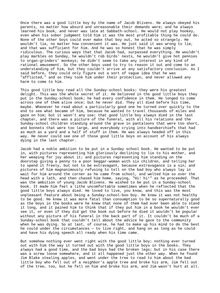 The Story of The Good Little Boy 2 | PDF