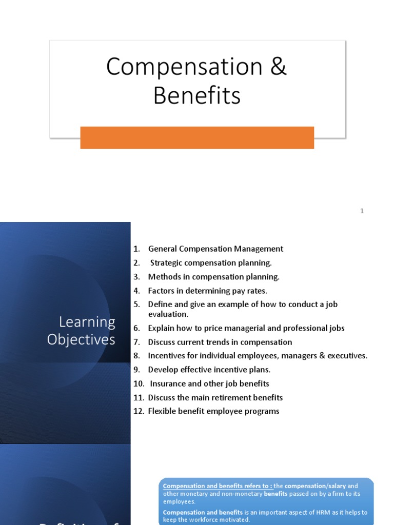 Compensation & Benefits Session | PDF | Compensation And Benefits ...