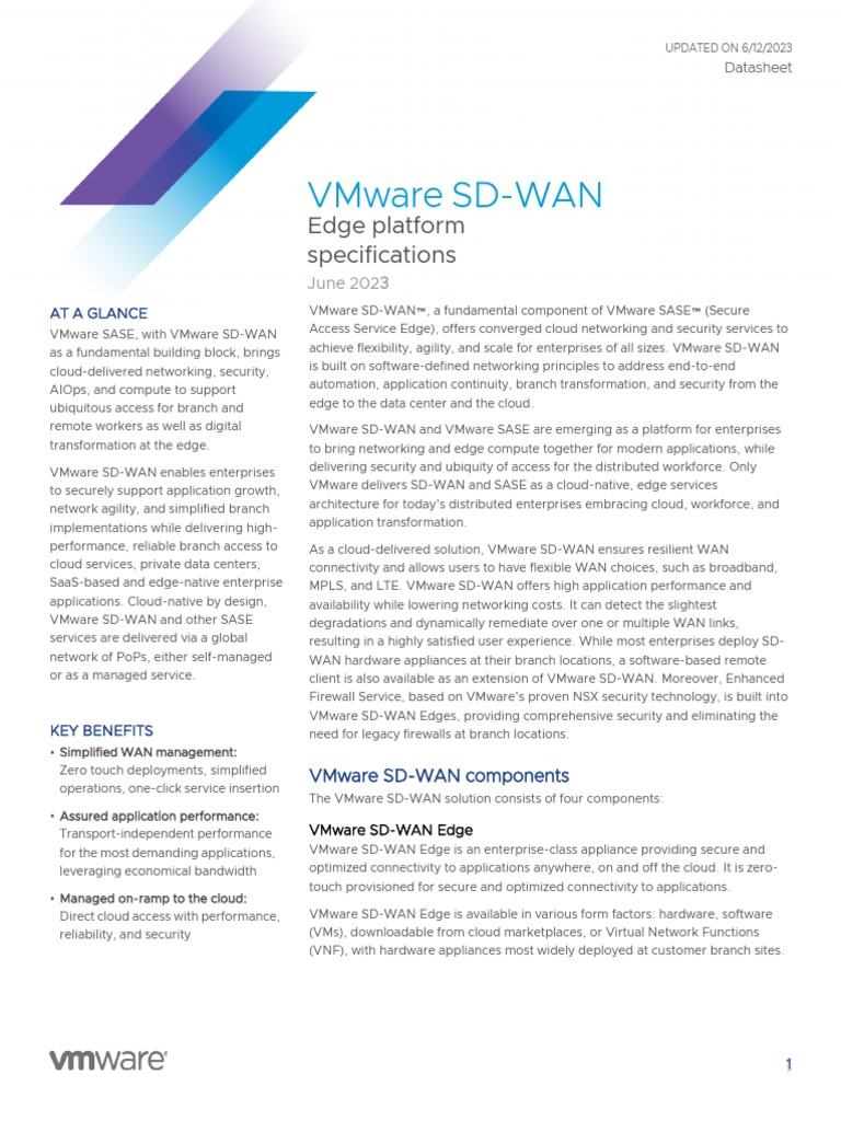 sdwan-712-edge-platform-spec-ds-1020 | PDF | Cloud Computing | Computer Network