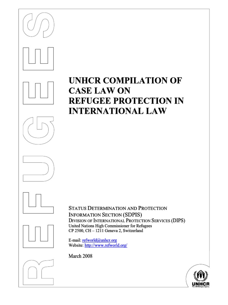 UNHCR Compilation of Case Law On Refugee Protection in International ...