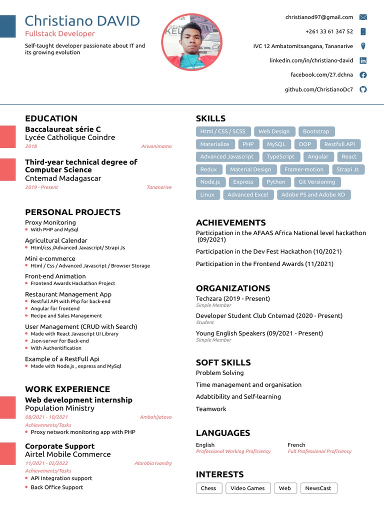 Resume 8648934bcfebc7eab736 | PDF | Java Script | Mobile App