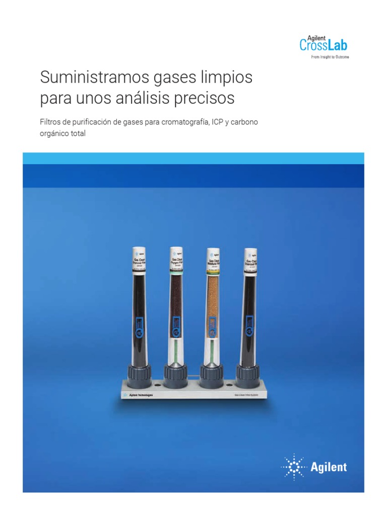 Filtros de Gas Agilent para Análisis Preciso | PDF | Gases | Dióxido de ...