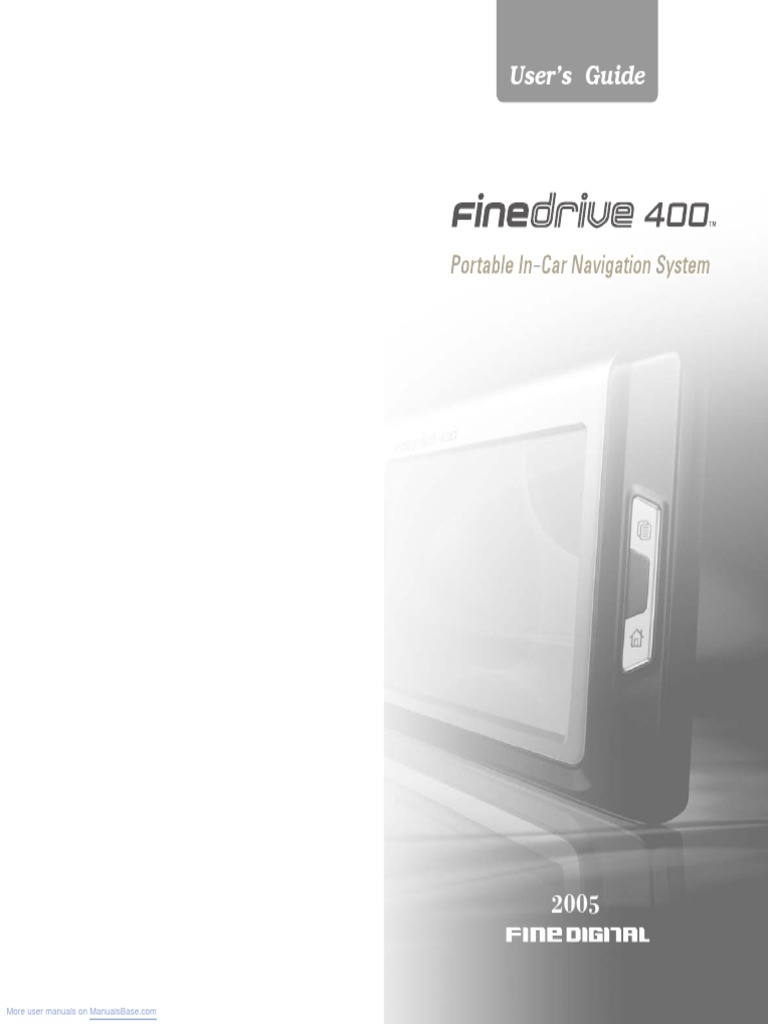 Manual Fine Digital FineDigital FineDrive 400 | PDF | Icon (Computing) | Navigation