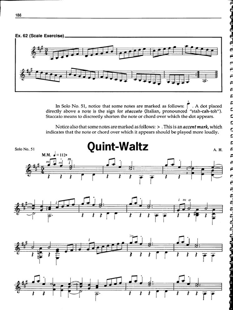 A Mayor Scale Cont - and Quint-Waltz - Aaron Shearer | PDF