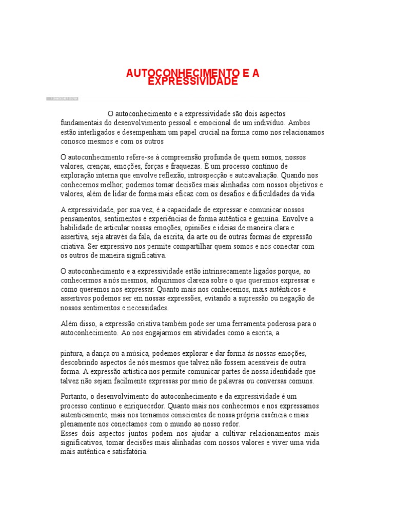 Texto Projeto de Vida | PDF