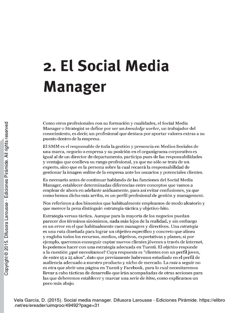 Social Media Manager | PDF