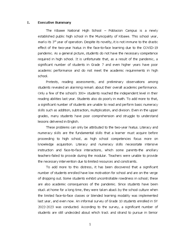 Basic Education Learning Recovery Plan 2022-2023 | PDF | Teachers ...