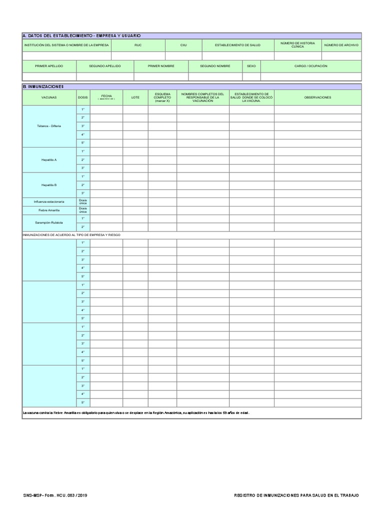 VF Hcu Form 83 Vacunas Modificado0698968001531937662 | PDF | Vacunas ...