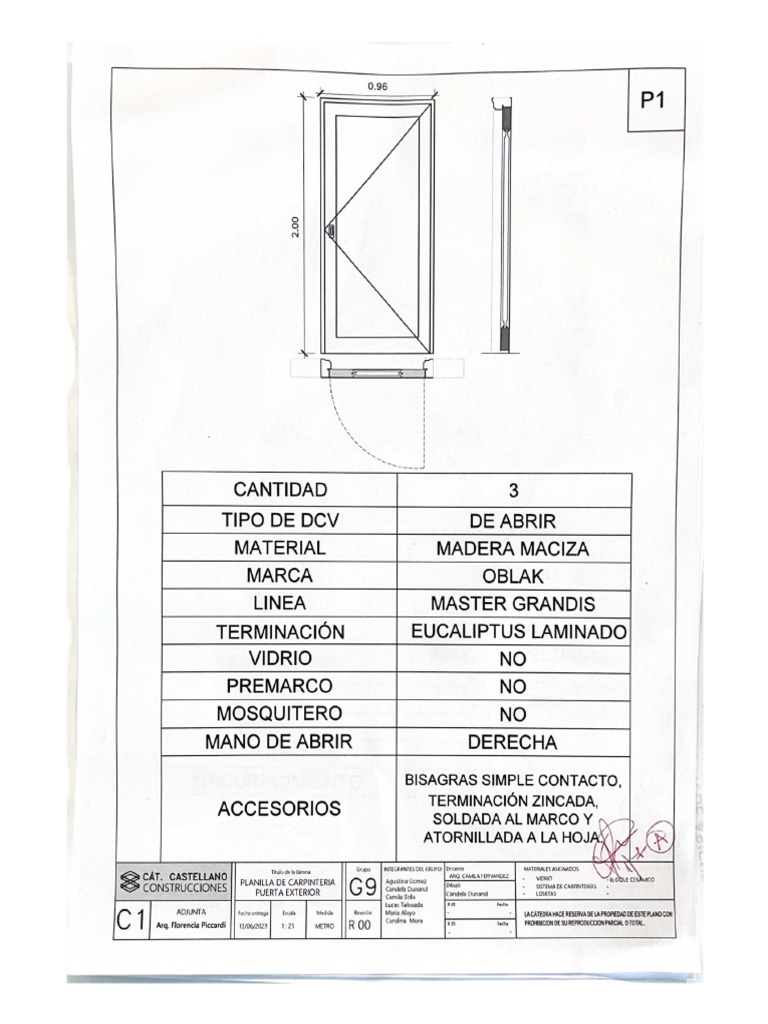 C1 Castellano Cortes Constructivos | PDF
