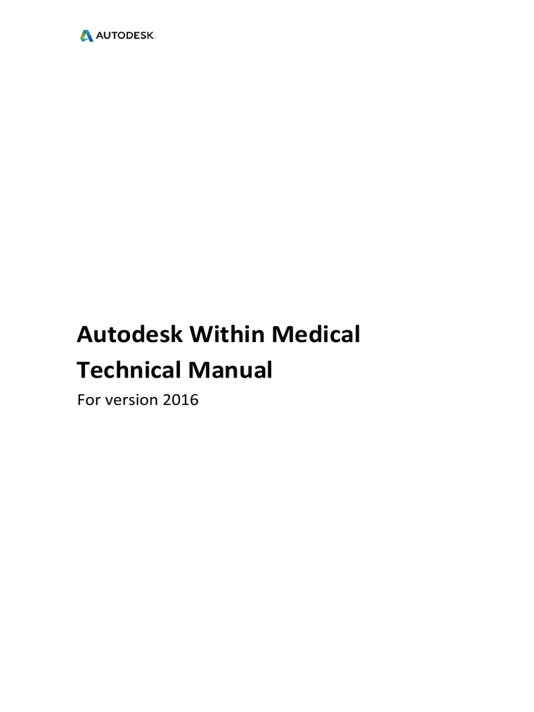 Auto Desk Within Medical Technical Manual | PDF | 3 D Computer Graphics ...