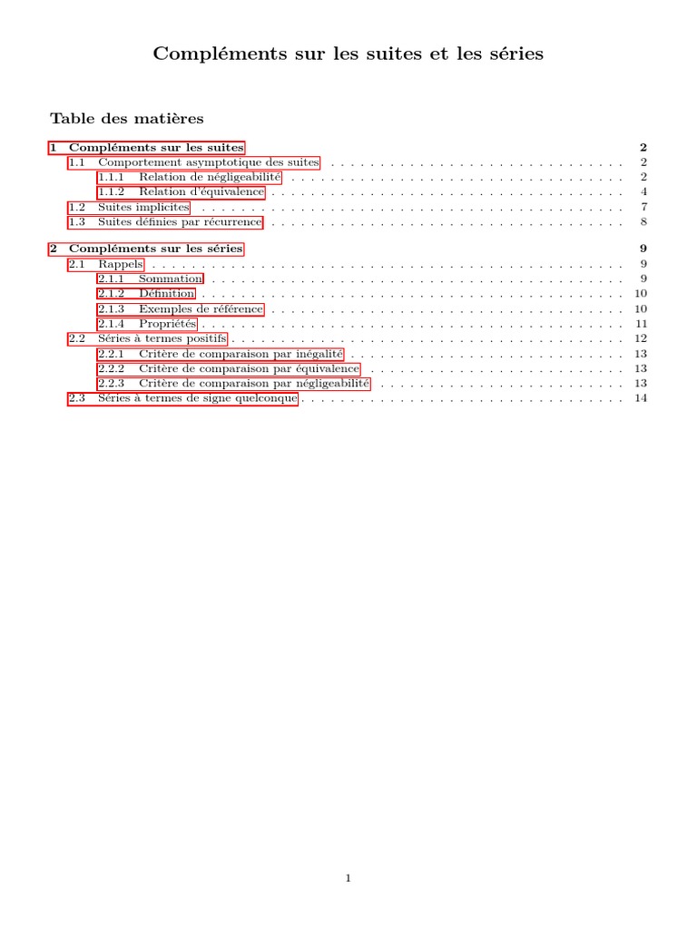 Compléments sur suites et séries | PDF | Limite (mathématiques) | Série ...